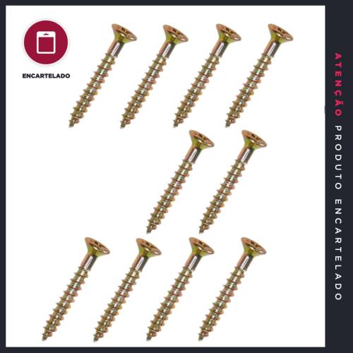 PARAFUSO CHIPBOARD CHATA 4,5X40 BICROMATIZADO METAL KIT COM 10 REF: PF4 ... PARAFUSO CHIPBOARD CHATA 4,5X40 BICROMATIZADO METAL KIT COM 10 REF: PF4 ...