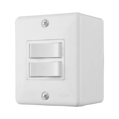 CONJUNTO 2 INTERRUPTORES SIMPLES 6A 250V BOX REF: 6318 CONJUNTO 2 INTERRUPTORES SIMPLES 6A 250V BOX REF: 6318